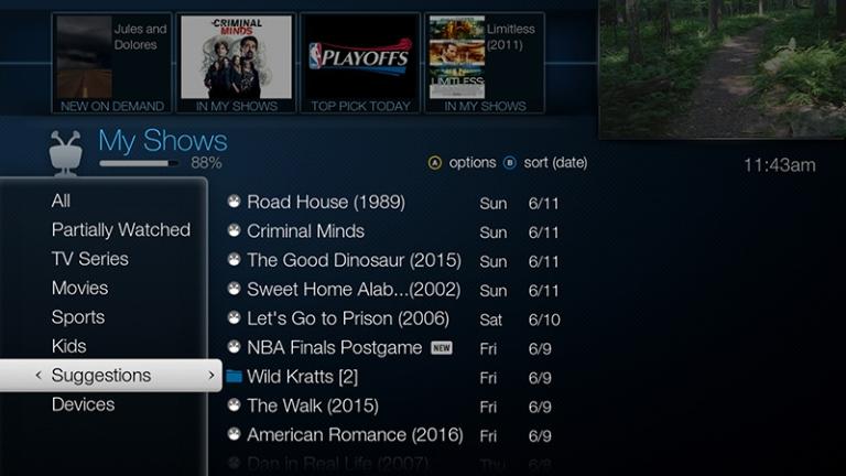 Guides|How To|Find and watch TV shows |Get TiVo suggestion